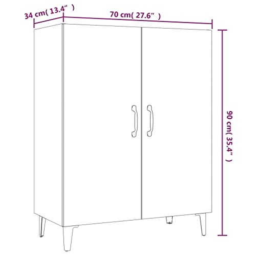 Natulvd Kitchen Sideboard Buffet Cabinet with Double Doors, Industrial Medical Cupboard Console Table Coffee Bar Cabinet for Entryway, Living Room, Dining Room - Rustic