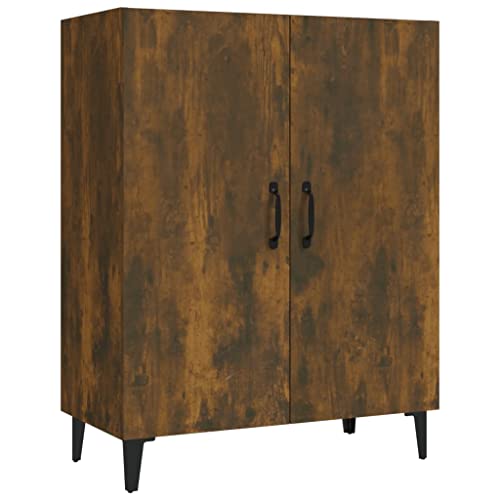 Natulvd Kitchen Sideboard Buffet Cabinet with Double Doors, Industrial Medical Cupboard Console Table Coffee Bar Cabinet for Entryway, Living Room, Dining Room - Rustic