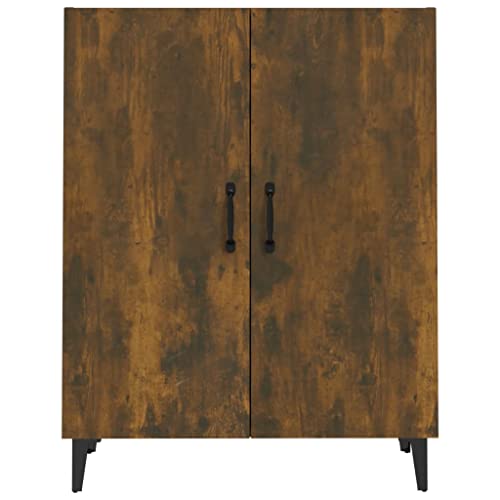 Natulvd Kitchen Sideboard Buffet Cabinet with Double Doors, Industrial Medical Cupboard Console Table Coffee Bar Cabinet for Entryway, Living Room, Dining Room - Rustic