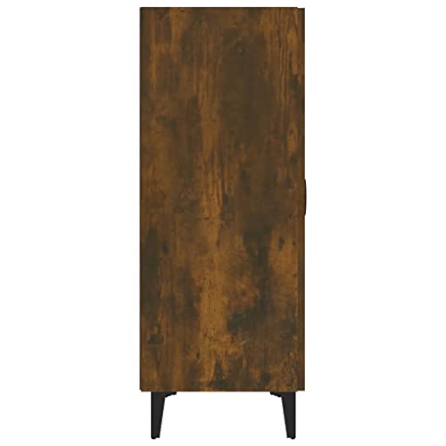 Natulvd Kitchen Sideboard Buffet Cabinet with Double Doors, Industrial Medical Cupboard Console Table Coffee Bar Cabinet for Entryway, Living Room, Dining Room - Rustic