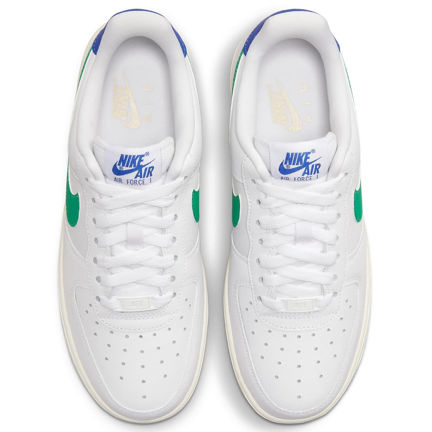 NIKE Women's Basketball Shoes, White Stadium Green Game Royal, 9.5