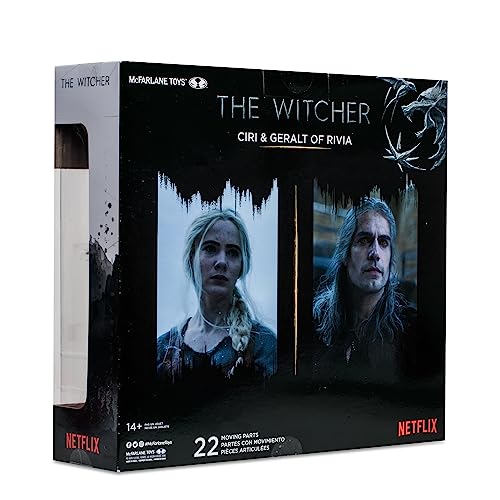 McFarlane Toys - The Witcher Ciri & Geralt of Rivia (Season 3) 7in Action Figure 2pk