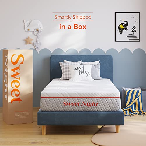 Sweetnight Full Size Mattress, 10 Inch Full Memory Foam Mattress, Double Sides Flippable Full Bed Mattress in a Box, Gel Infused and Perforated Foam for Cool Sleep and Pressure Relief