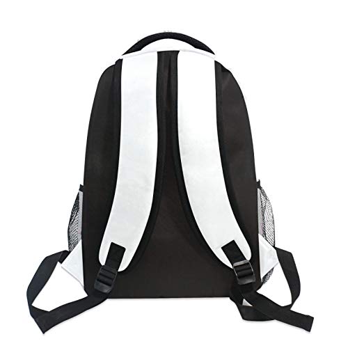 MOYYO School Backpack College Bookbag Travel Camping Laptop Daypack, Ballerina, 11.5x8x16 inch