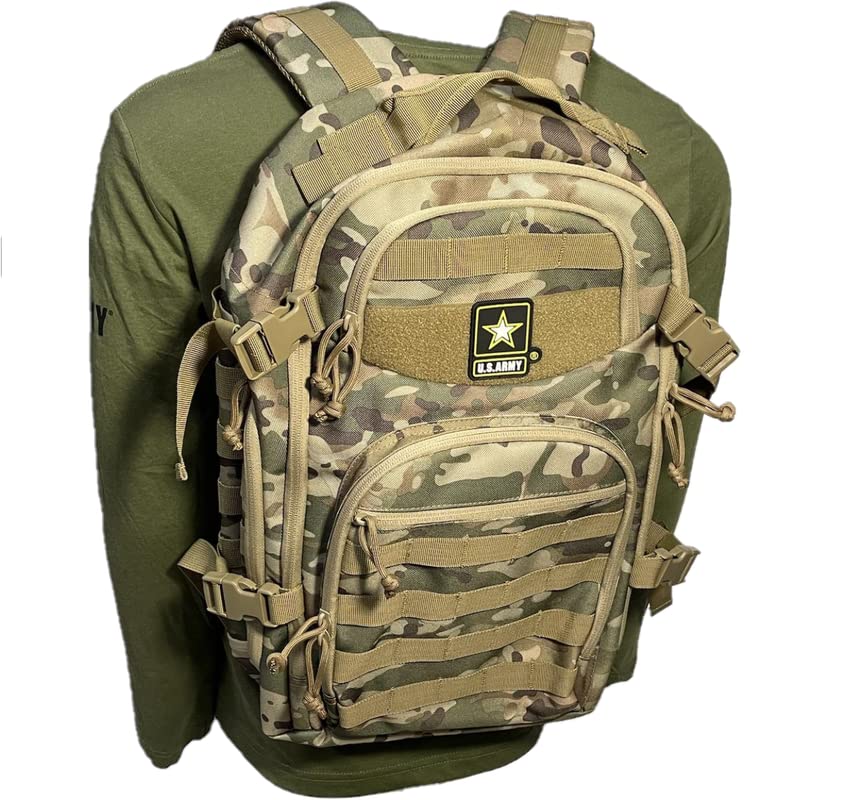 OFFICIAL US ARMY 8-Compartment Travel Backpack