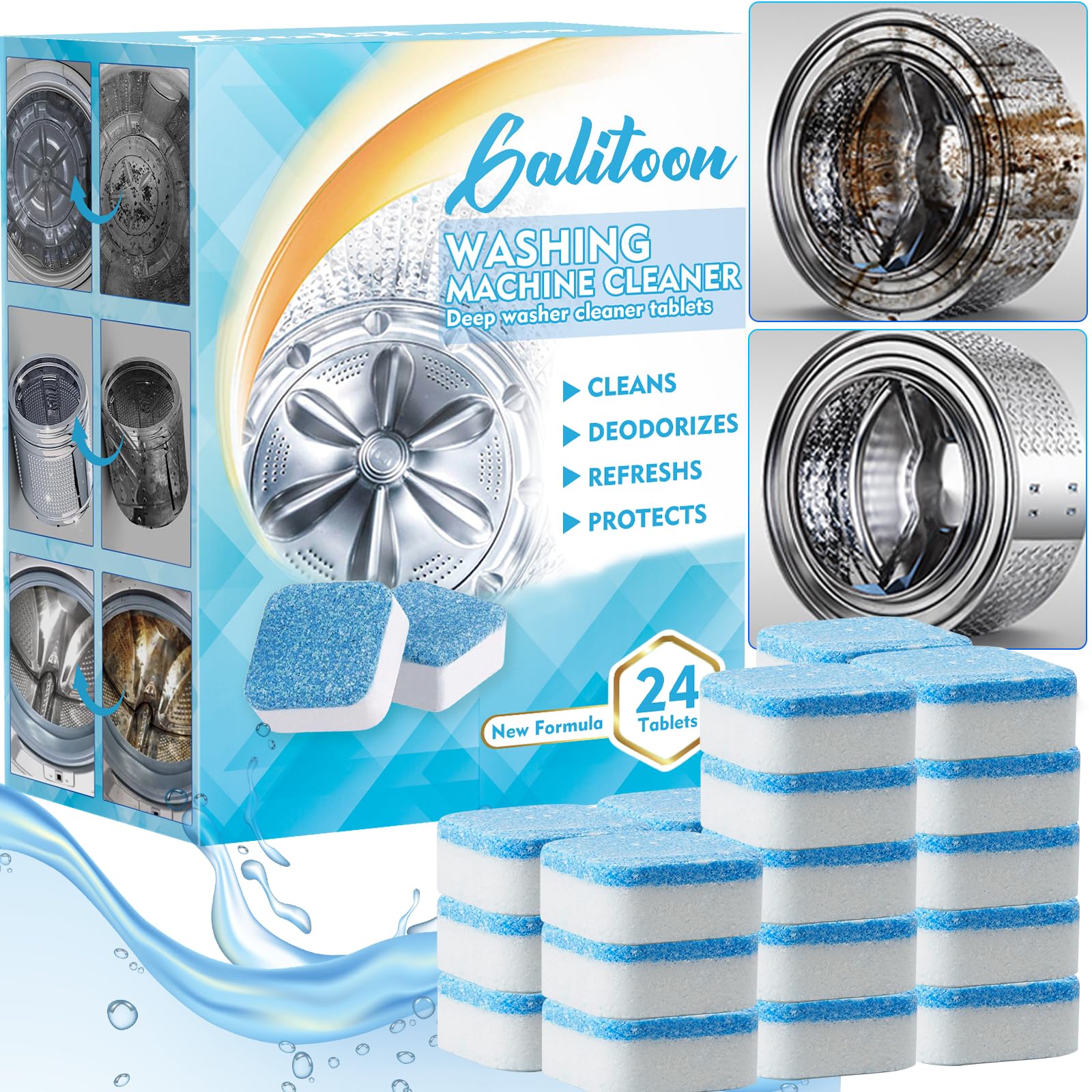 Galitoon washing machine cleaner