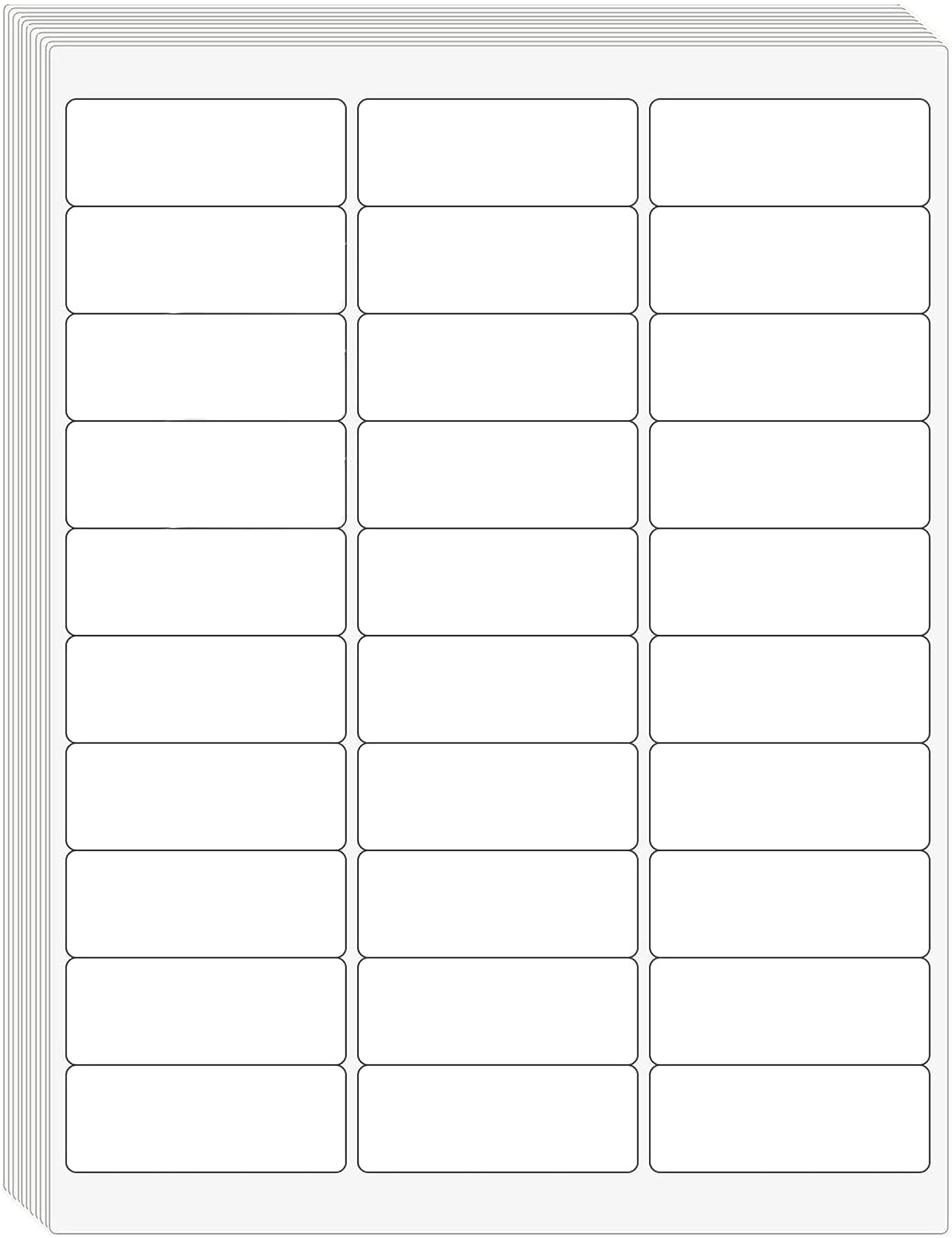 Rhyqabo 1" X 2-5/8" Address Labels Sticker,900 Labels Mailing Labels,for Laser and Inkjet Printers,Return Address Labels 8.5" × 11" White 30 Sheet,Strong Adhesive