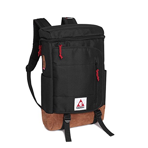 Gerry Outdoor - Baxter Top Load Backpack with Faux Suede Bottom, Black