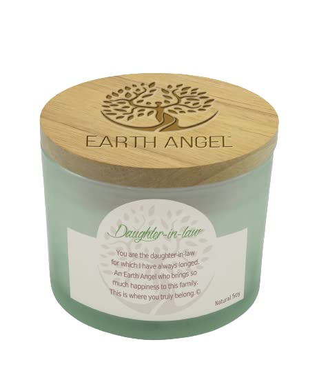 Earth Angel Natural Soy Candle Vanilla Fragrance 2-Wick 12 Ounce (Daughter-in-Law)