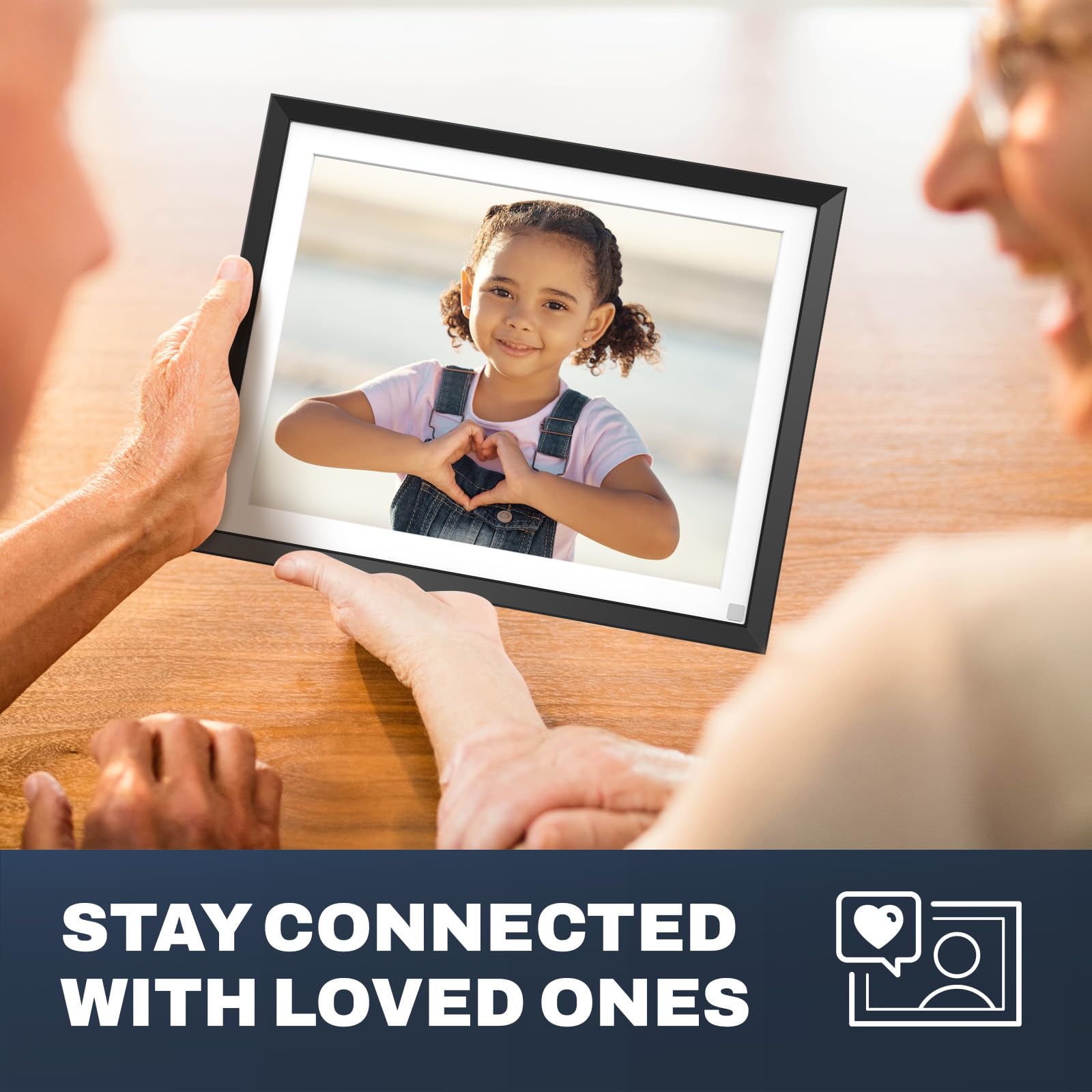 Arktronic 2K WiFi Digital Picture Frame 32GB, Digital Photo Frame 2048x1536 IPS Touch Screen, Electronic Picture Frame Auto-Rotate, Instantly Share Photos/Videos via App & Email, Gift for Mom, Black