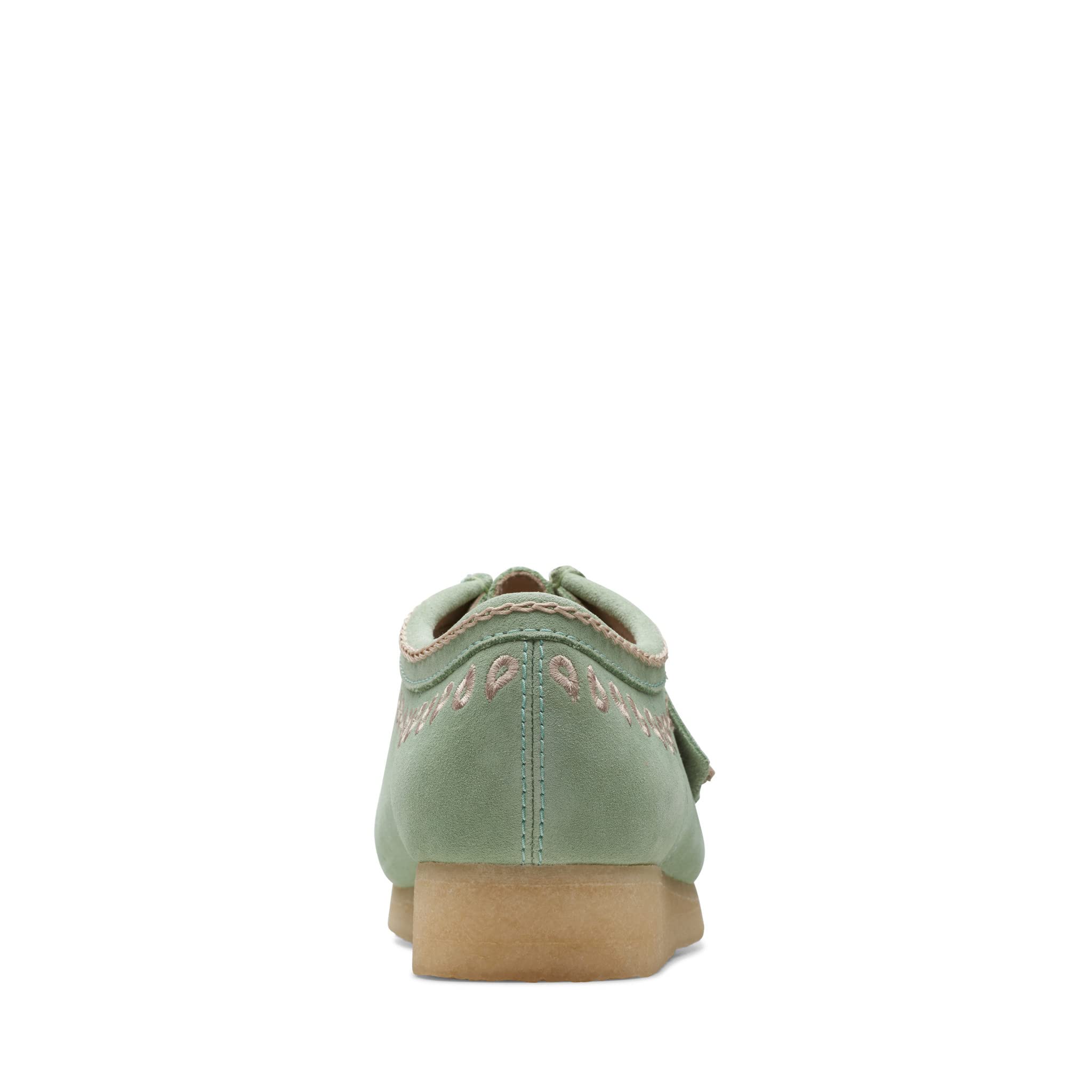 Clarks Original Men's Wallabee Made in Vietnam, Green Embroidery, 12