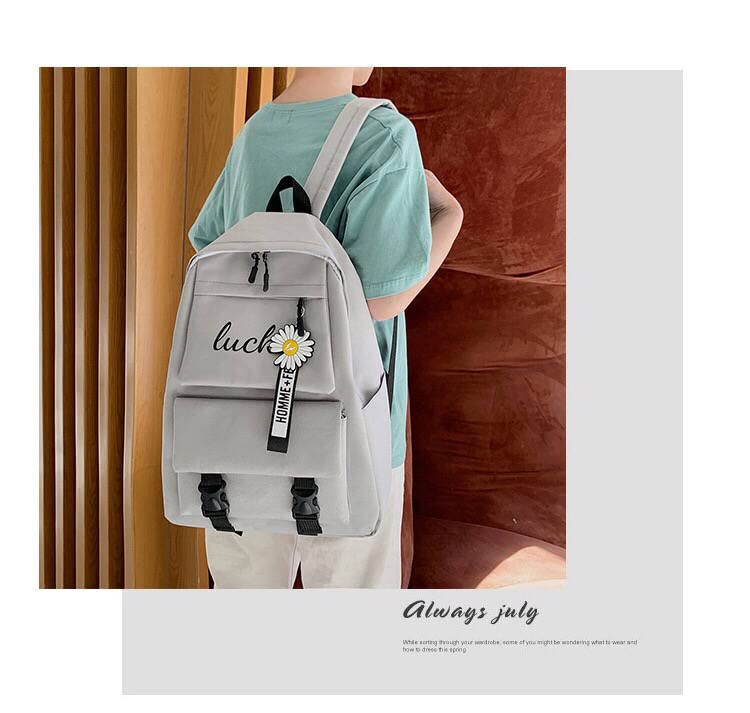 4-piece backpack set and lunch box .