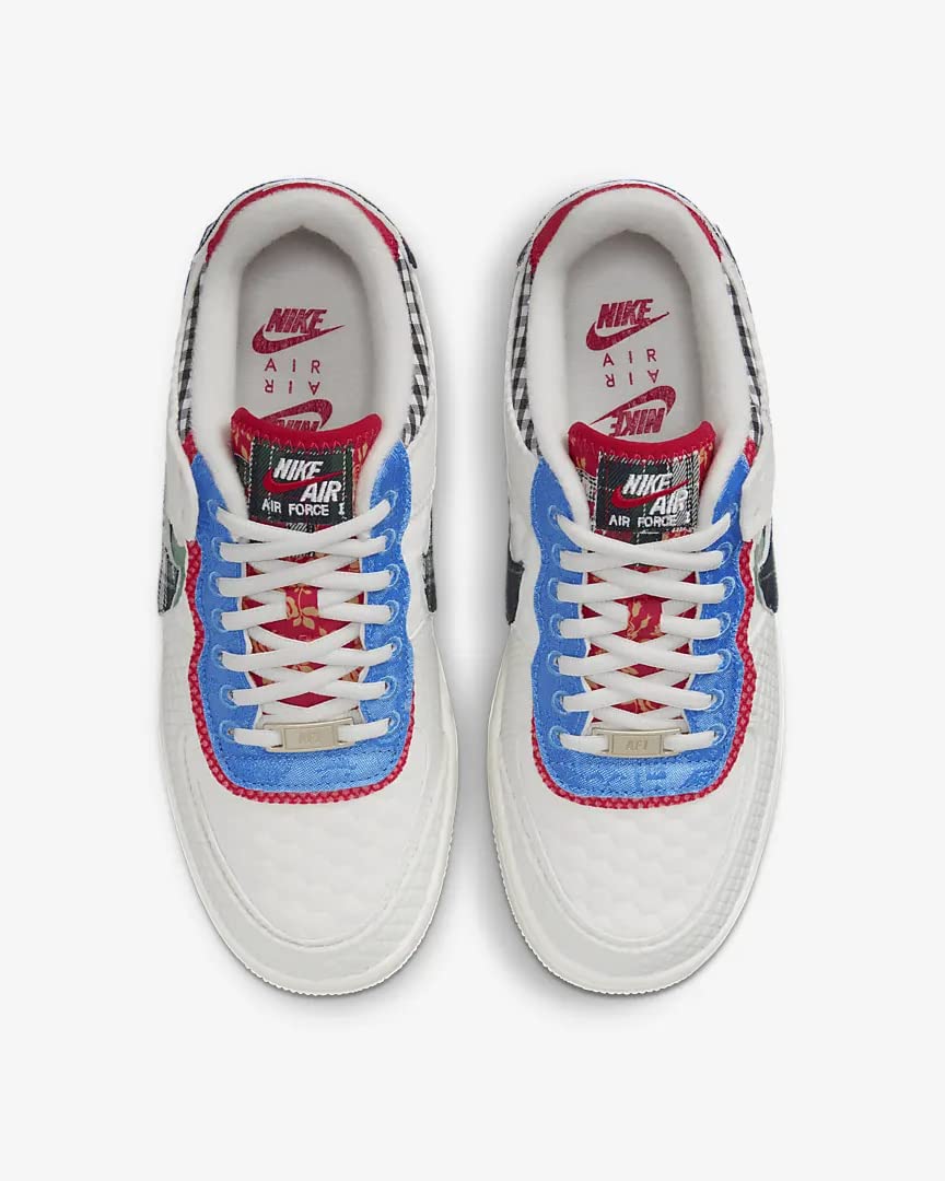 Women's Air Force 1 Shadow - Size 7 US - Sail/Multi-Color-Classic Green