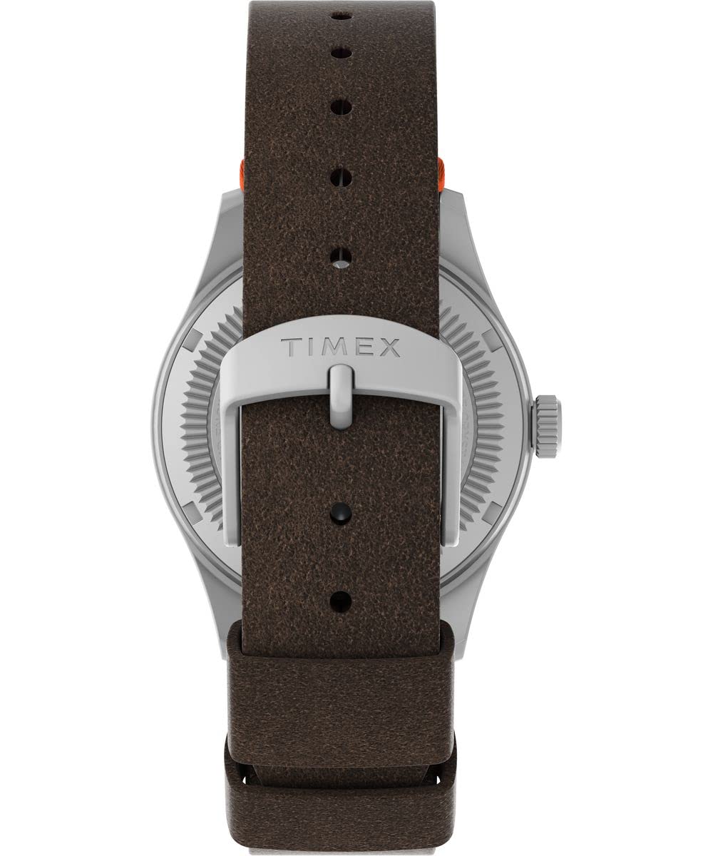 Timex Men's Expedition North Field Solar 36mm Watch - Brown Strap Black Dial Stainless Steel Case