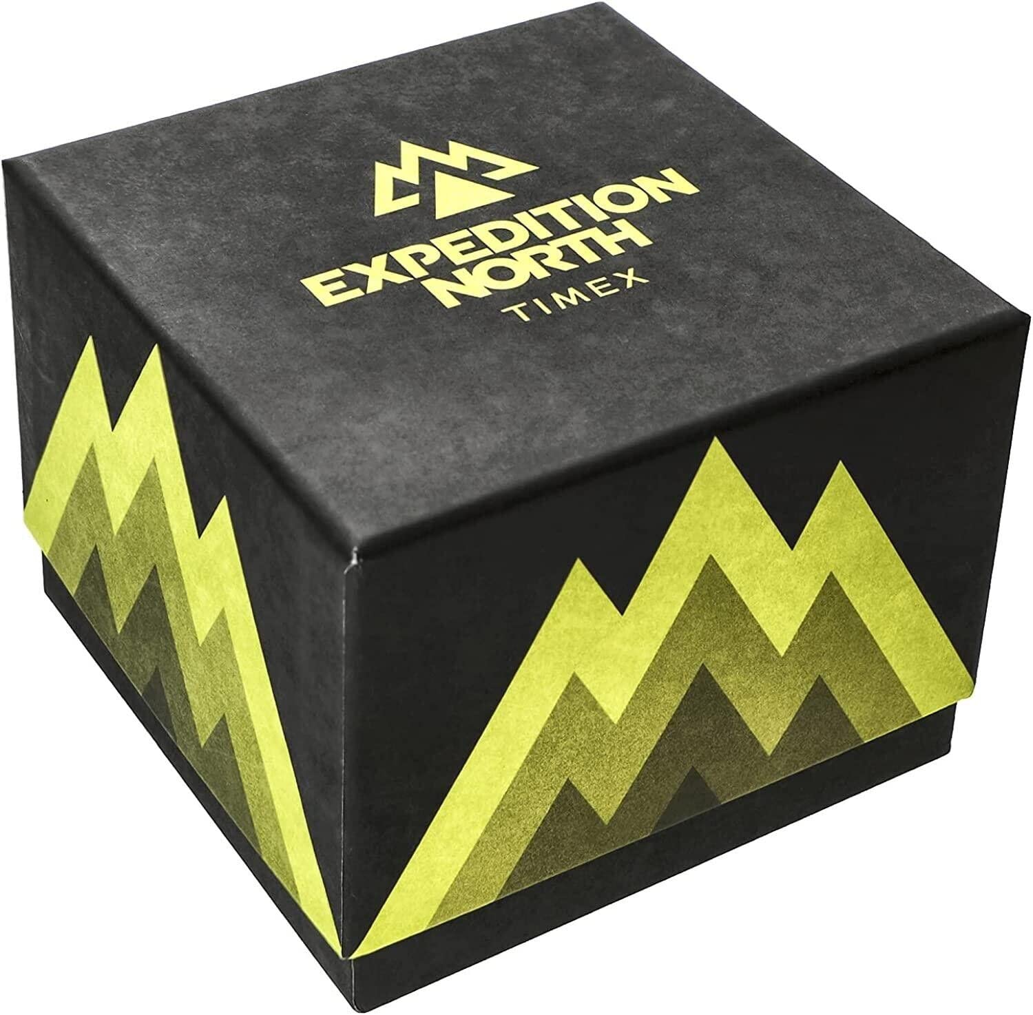 Timex Men's Expedition North Field Solar 36mm Watch - Brown Strap Black Dial Stainless Steel Case