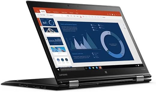 Lenovo ThinkPad X1 Yoga G1 Laptop, 14'' 2-in-1 Convertible FHD Laptop, Intel Core i7-6600U 2.6GHz, 8GB DDR4 RAM, 256GB SSD, Thunderbolt 3 USB-C, Webcam, Windows 10 Pro (Renewed)
