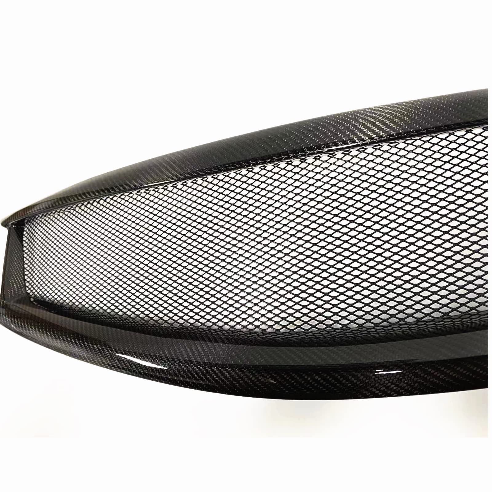 Front Car Bumper Grille Grill for Infiniti G G37 Nissan Skyline 2010-2014 Sedan Carbon Fiber