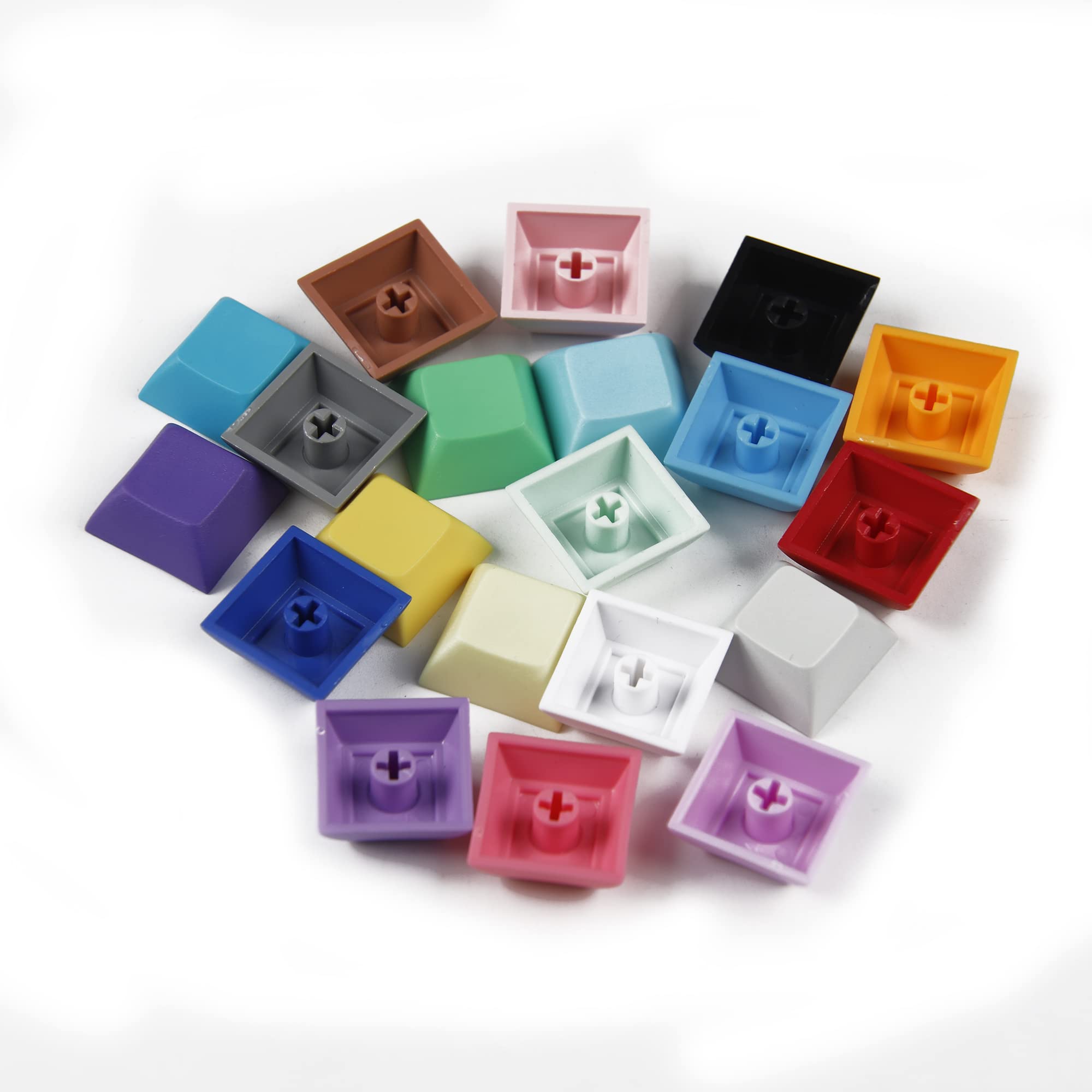 Mechkeeb 24 pcs DSA Profile Blank 1u Keycap 1.3mm PBT for MX Switches Keyboard Replacement Keycaps