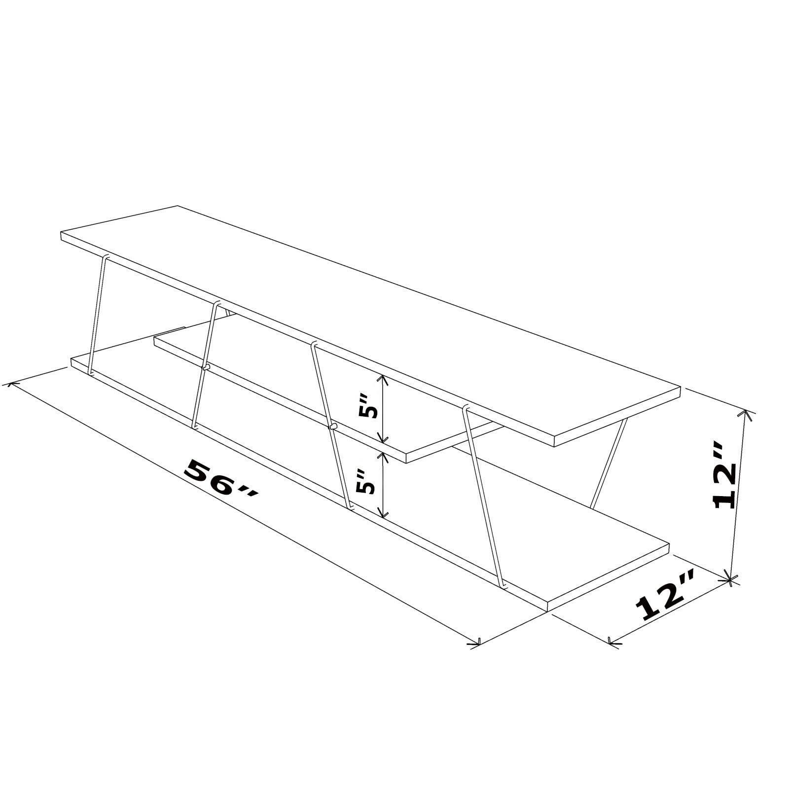 Overstock SavaHome Tristana TV Unit Oak