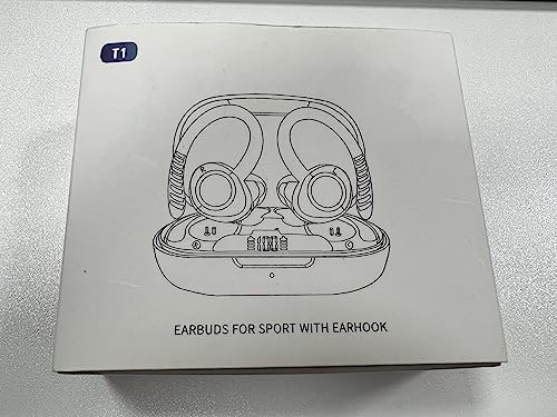 taobosec Bluetooth Headphones, Bluetooth Earbuds, HiFi Stereo Sound, Bluetooth 5.1, IPX7 Waterproof, 50 Hours Playtime with Charging Case, Suitable for Work, Games