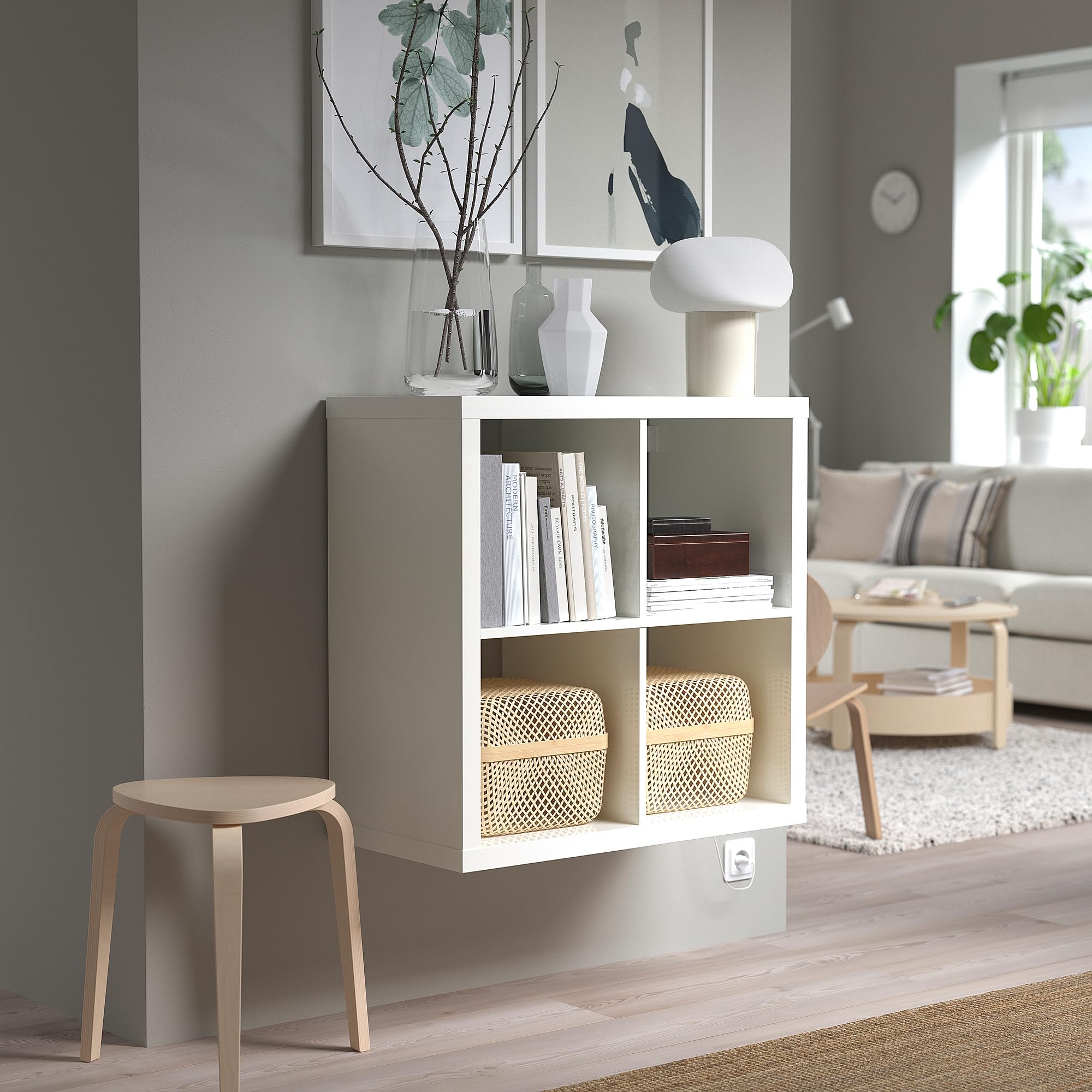 Ikea KALLAX shelving unit, 77x77 cm, white