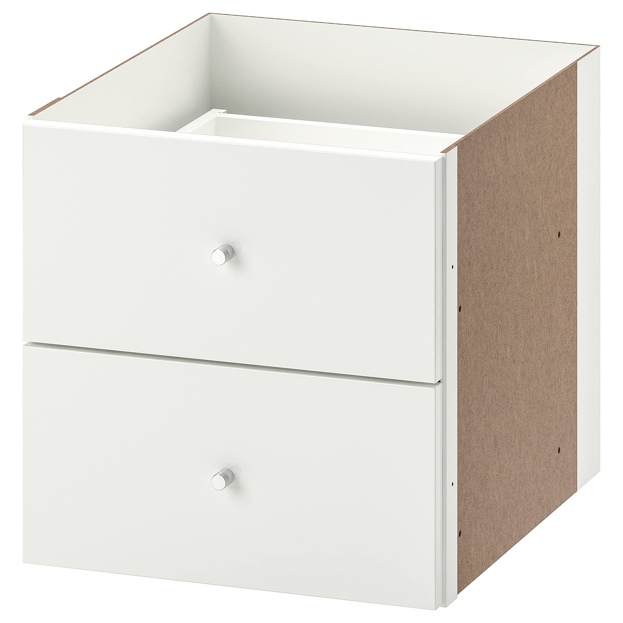 Ikea KALLAX insert with 2 drawers, 33x33 cm, high-gloss white
