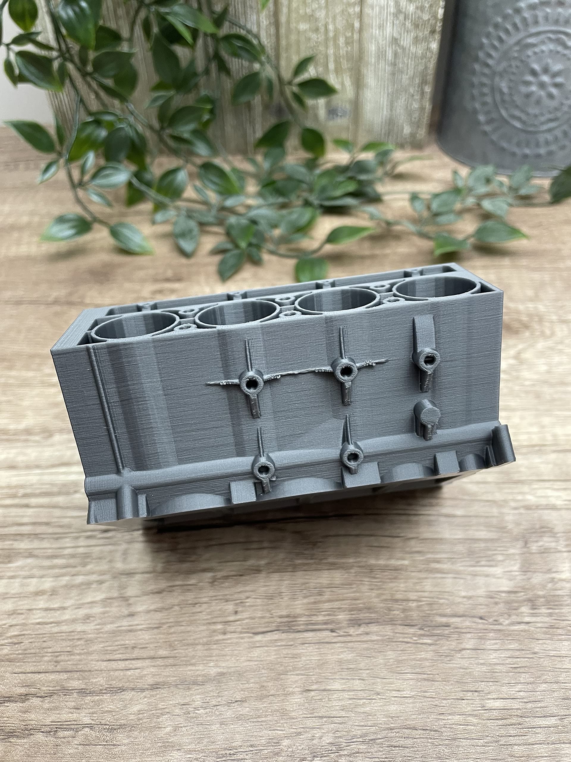 Sands3D V8 Engine Block Business Card Holder Organizer, Car Stuff, Car Accessories For Men, Business Card Holder Desk, Mini V8 Engine, V8 Engine Model Kit, Car Engine, Mini Engine Kit