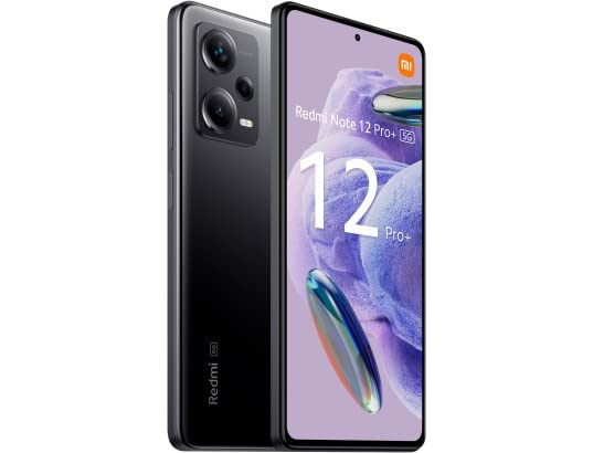 Xiaomi Redmi Note 12 Pro+ Plus 5G + 4G (256GB + 8GB) Factory Unlocked 6.67" 200MP Triple Camera (Tmobile Tello Mint USA Market Global) + Extra (w/Fast Car Charger Bundle) (Midnight Black (Global))