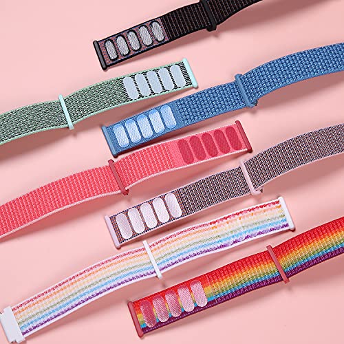 NOLIKO Kids Replacement Band Compatible with Gabb Watch 3 2 1/Verizon Gizmo Watch 3 2 1/T mobile SyncUP Watch, Nylon 20mm Small Size Wrist Strap for Boys Girls, Starlight White Ivory Beige