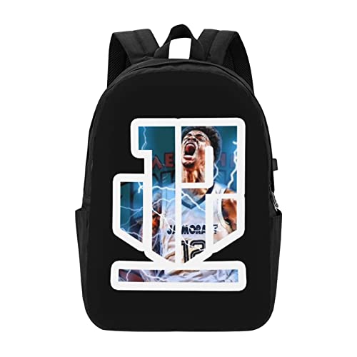 VIHIRA Memphis-Ja-Morant-#12-Basketball God Adult Youth Bag Backpack Schoolbag Laptop Bag Usb Camping Bag17 Inch For, One Size