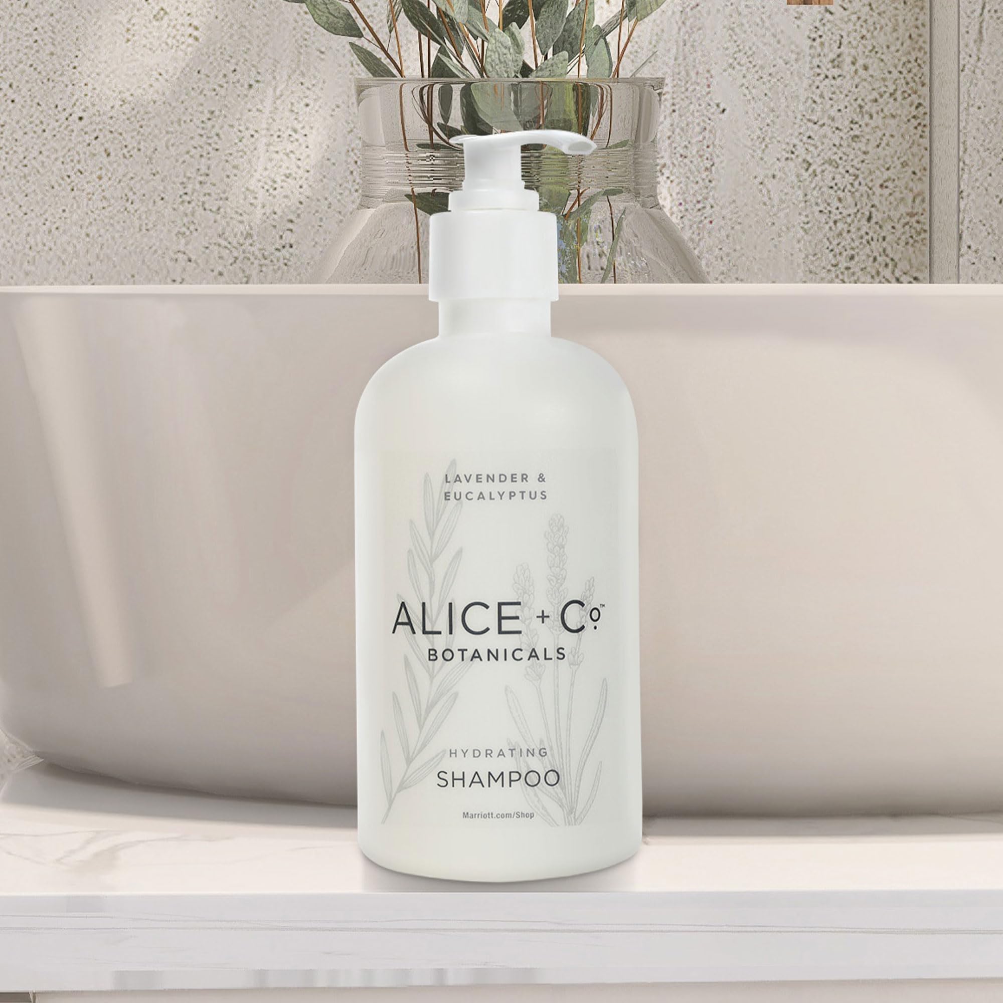 Alice + Co. Shampoo - Fairfield by Marriott - TownePlace - SpringHill - Hotel Bath Amenities - Lavender & Eucalyptus - 8.5oz Shampoo