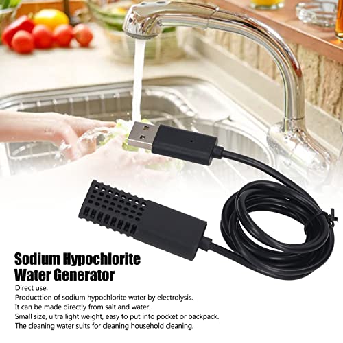 Hypochlorite Generator, USB DC 5V Household Self Made Cleaning Water Generator Machine for Daily Cleaning Hypochlorous Acid Generator Distilled White Vinegar