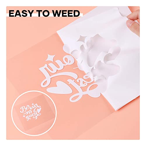 HTVRONT White HTV Heat Transfer Vinyl Roll - 12" x 40ft White Iron on Vinyl for Shirts - Easy to Cut & Weed HTV Vinyl for Clothes