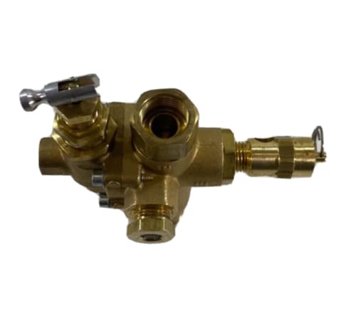 Replacement For Ingersoll Rand 56288756, 1/2" Inverted Flare Top Inlet X 1/2" MNPT Outlet, Combo Unloader Pilot Check Valve with Safety Release Valve, 6.5HP Max Gas Air Compressors 110-135 PSI