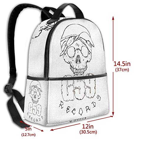 G59 Skull Logo Art - Suicideboys Merch Pullover Hoodie -£¨1£ Student School Bag School Cycling Leisure Travel Camping Outdoor Backpack