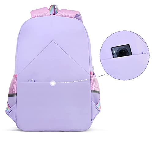 Kawaii Backpack Cute Backpack for Girls Large Capacity Pastel Goth Student Laptop Backpacks BookBag Casual Travel Daypack (Purple,Large)