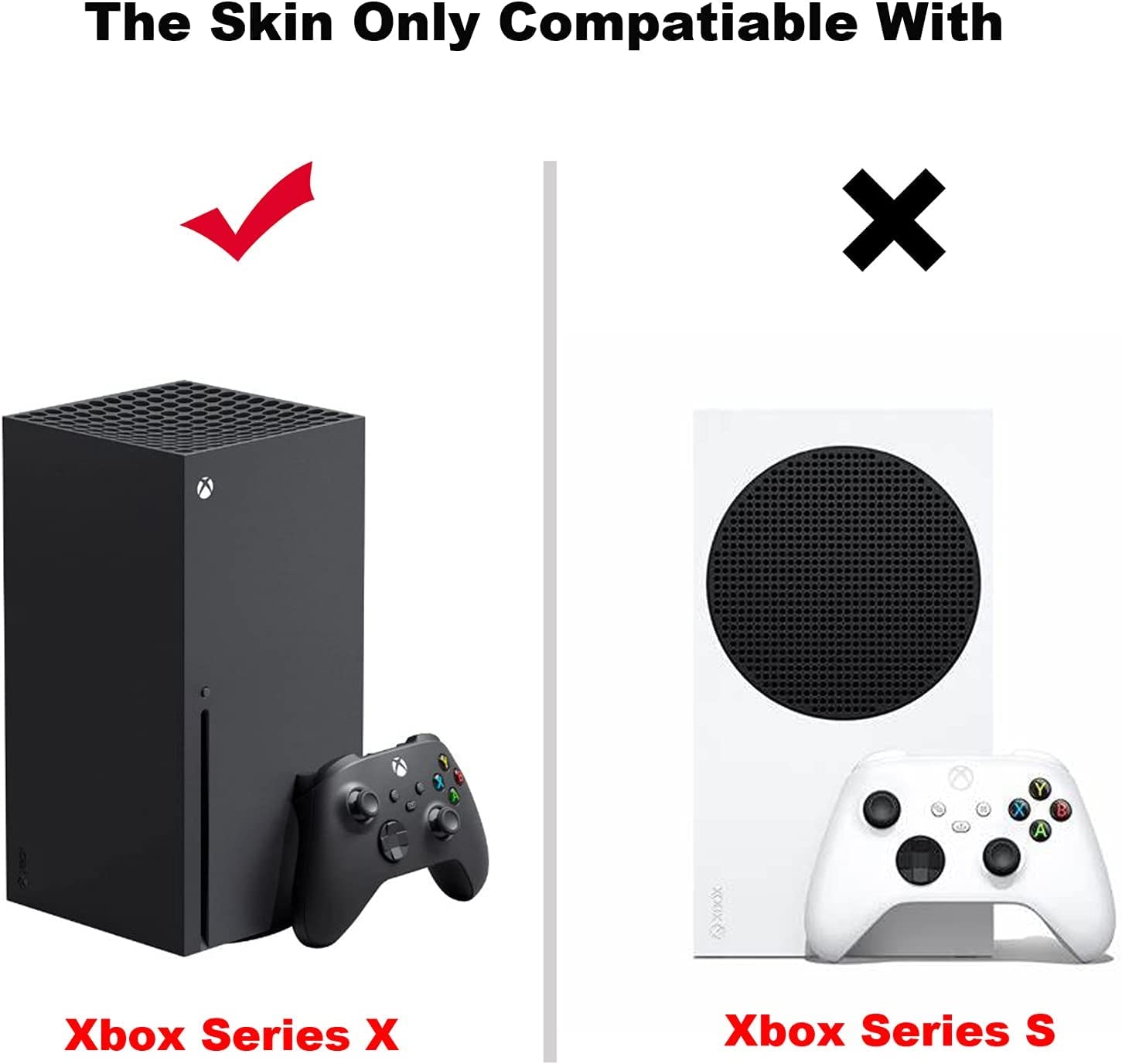 Skin Sticker for Xbox Series X Console and Controllers, Video Game Console Vinyl Decal Protective Wrap Cover Compatible with Xbox Series X Skin Set (Butterfly)