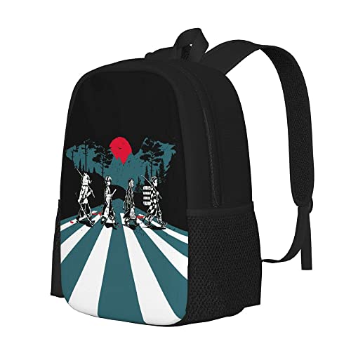 YIROKCOM Casual Anime Backpack for Boys Girls, 3D Printed Cartoon Daypack Laptop Bags Waterproof Backpack for Men Teens Camping Travel Hiking