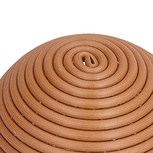 Bread Proofing Basket Set, Washable Bread Fermentation Basket Innovative Shape Baking for Kitchen Home Bakery (Yellow brown round 16X6CM)