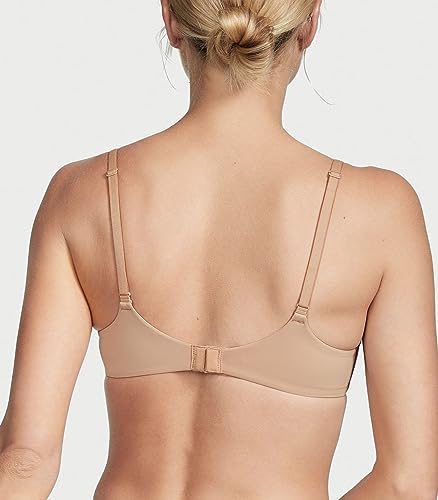 Victoria's Secret Lightly Lined Wireless T Shirt Bra, Adjustable Straps, Bras for Women, Beige (34C)