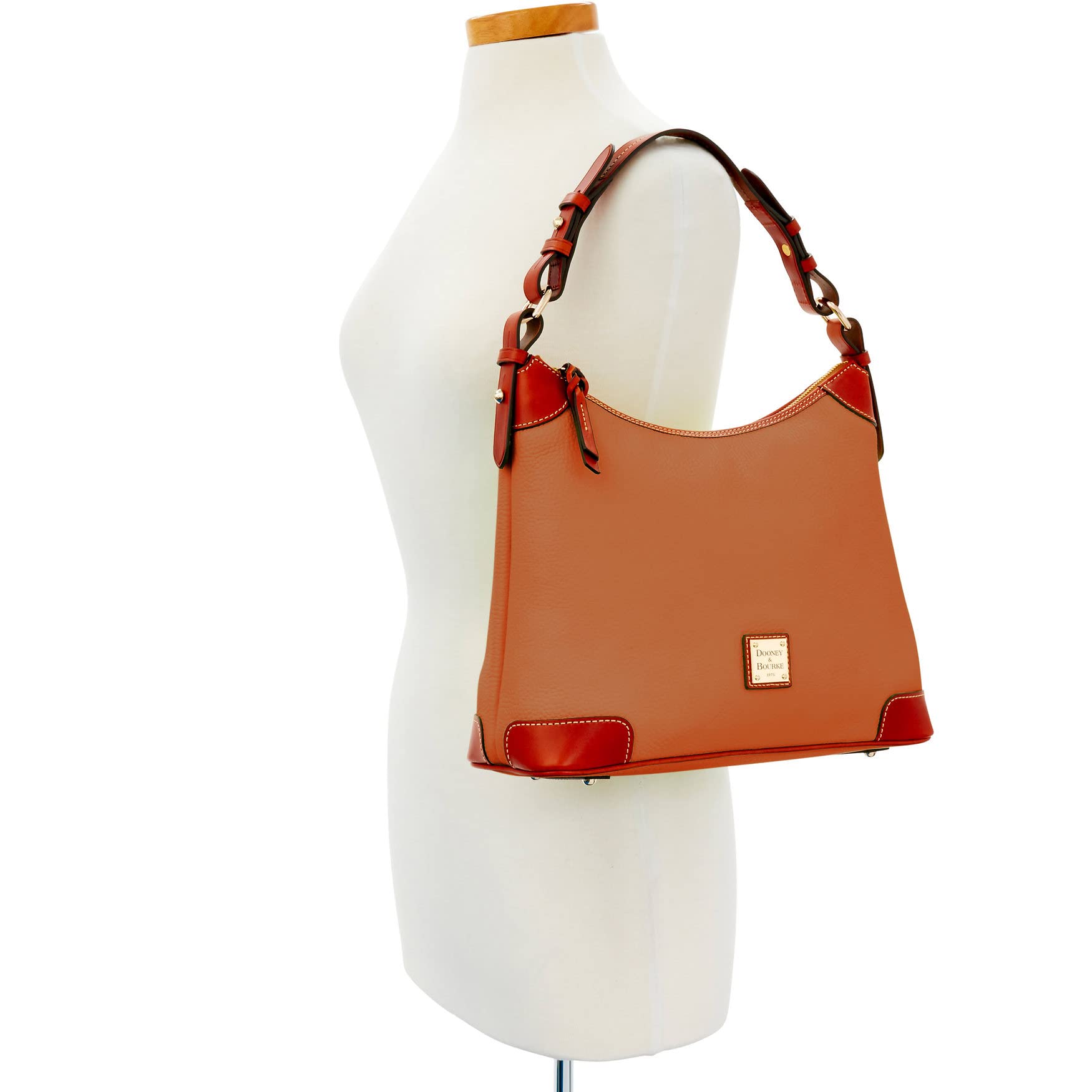 Dooney & Bourke Handbag, Pebble Grain Hobo Shoulder Bag - Sand