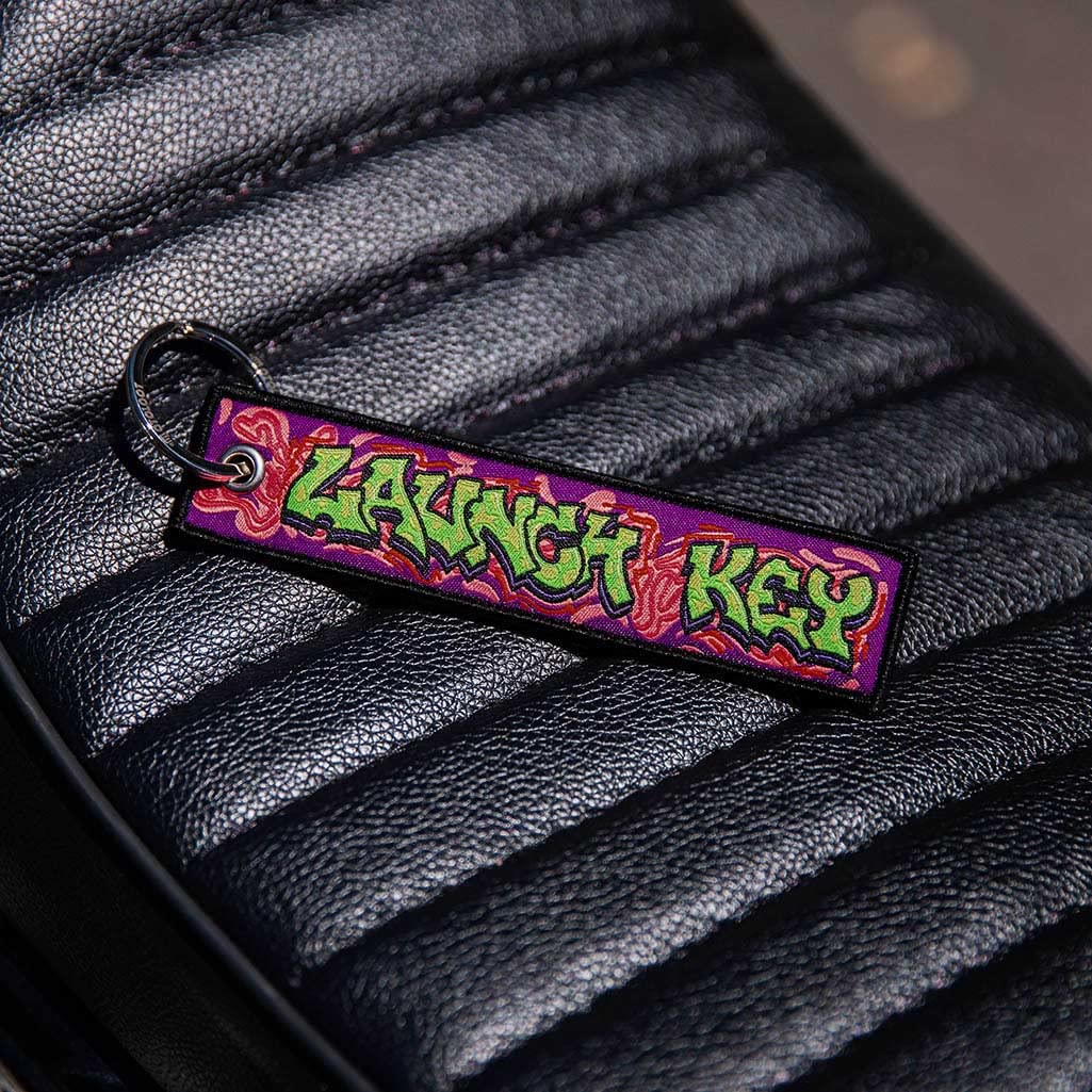 MotoLoot Keychain for Motorcycles, Scooters, Cars and Gifts (Launch Key Graphitti)