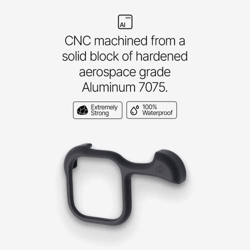 Arc Pulse Designed for iPhone 14 Pro Max Phone Case (2023), Minimalist Protective Shock Absorption Aerospace Grade Aluminum Shells + Elastomer Inlays Easy Fit 6.7 inch (Aluminum Matte Black)