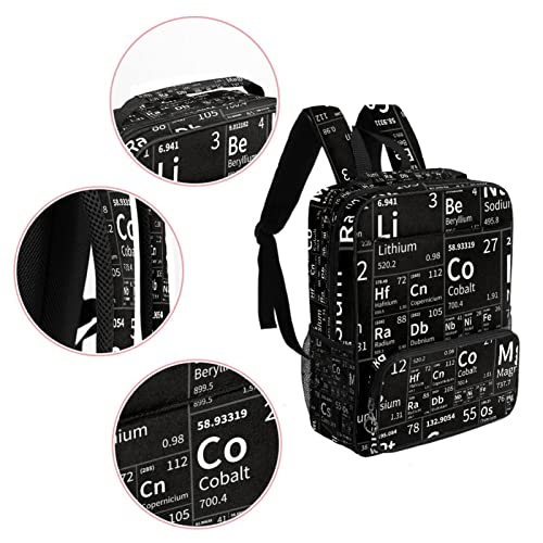VBFOFBV Lightweight Casual Laptop Backpack for Men and Women, Blackboard Periodic Table of Chemical Elements