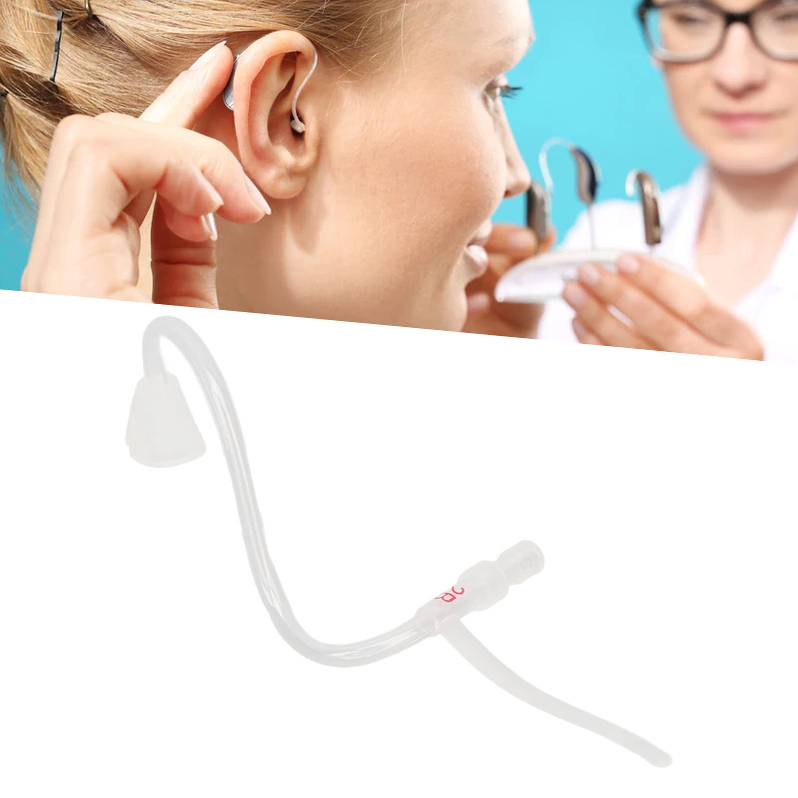 Sound Tubes, 10PCS Sound Tubes Sound Compact Plastic Replacement Slim Sound Tubes Tube for Repairing (Right Ear 2BR)