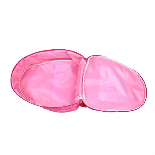 TiaoBug Girls Kids Ballet Dancing Backpack Gymnastics Latin Dance Toe Shoes Embroidered Shoulder Bag Rose One Size