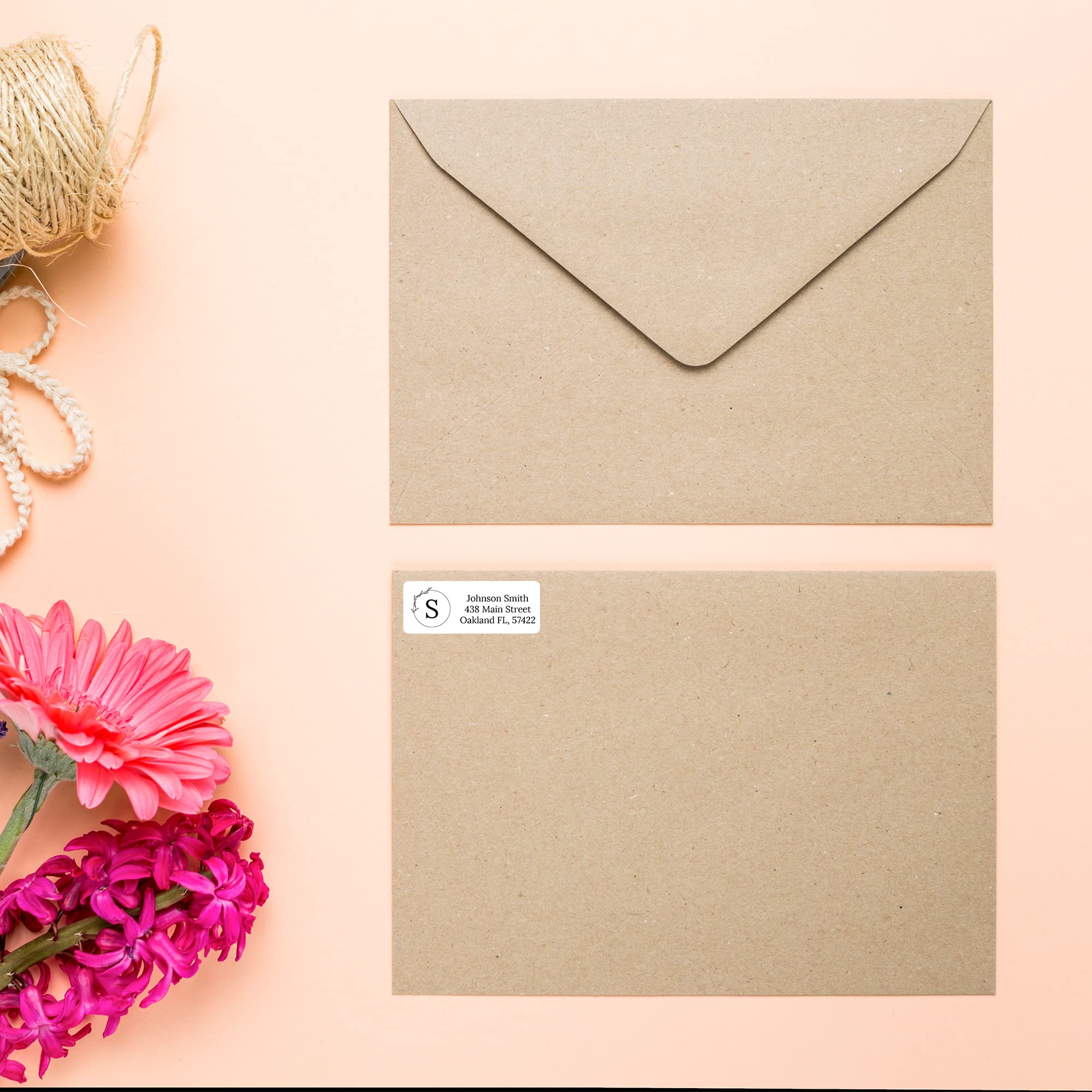 Return Address Labels Personalized Stickers β 60 Personalized Address Labels Self Adhesive, Simple Flat Sheet Return Address Stickers for Envelopes, Quality Custom Address Labels, Return Label