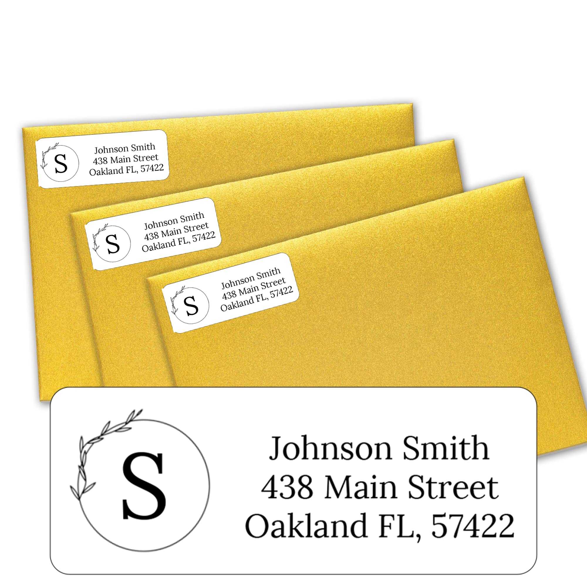 Return Address Labels Personalized Stickers β 60 Personalized Address Labels Self Adhesive, Simple Flat Sheet Return Address Stickers for Envelopes, Quality Custom Address Labels, Return Label