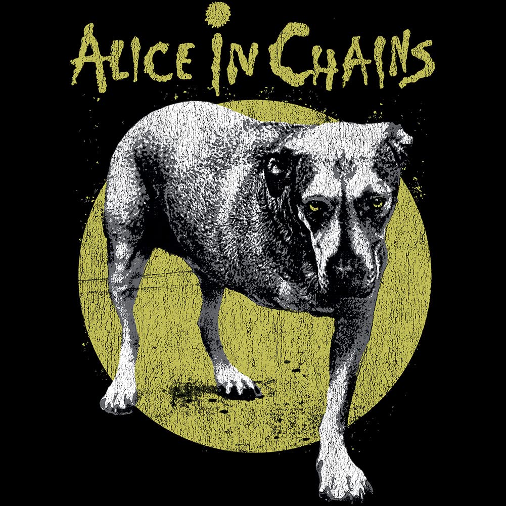 American Classics Alice in Chains Self Titled Album Cover Mens Short Sleeve Adult T-Shirt - Black, Large