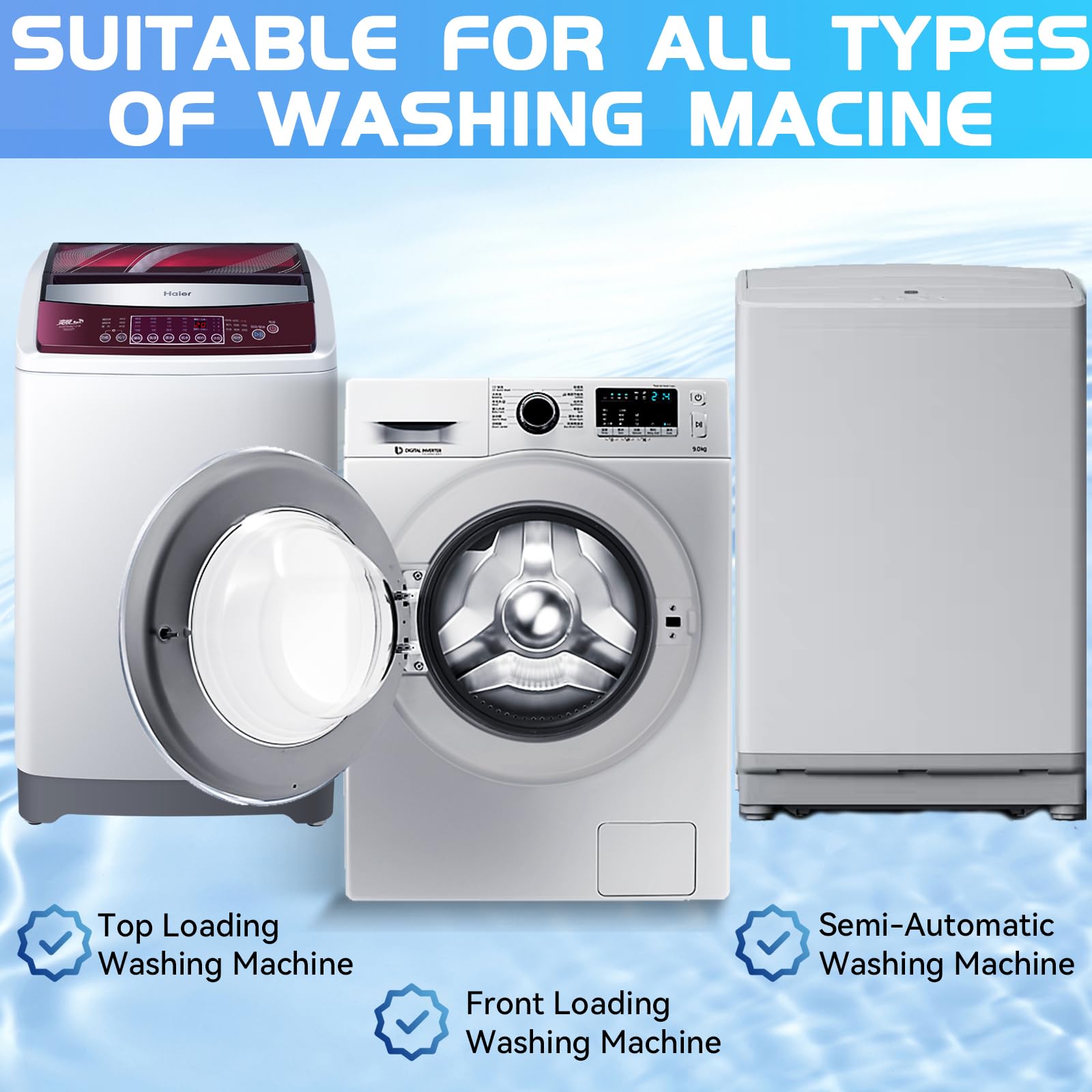 DORPETLY Washing Machine Cleaner, 32 Tablets Washer Machine Cleaner Household Supplies, Deep Cleaning Tablets for Front Loader, Top Load Washer and HE